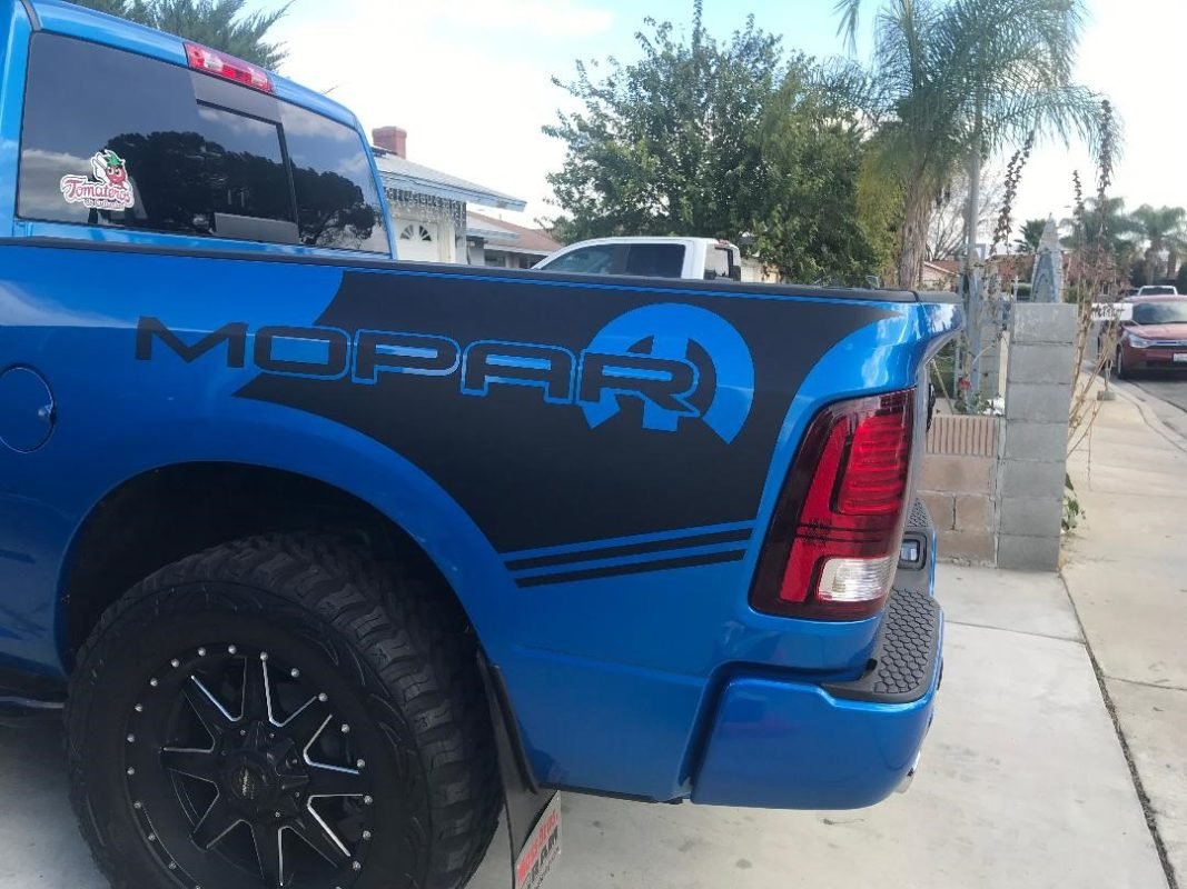 Dodge Ram Mopar Bed Vinyl Decal Fit 2004-2016 Models - River Decals